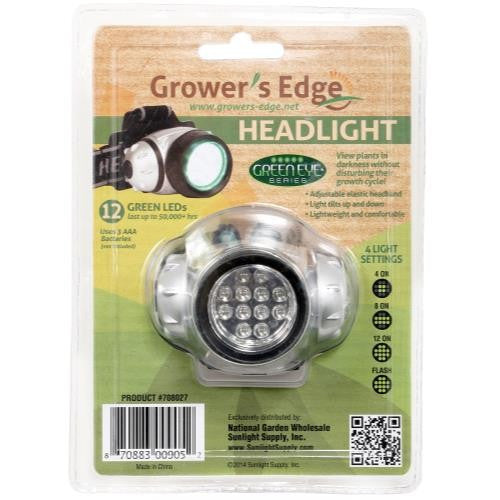 Grower's Edge - 12 Green LED Headlight – IncrediGrow Garden Centre